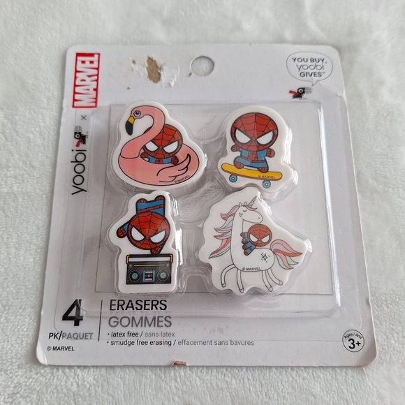Yoobi | Office | Yoobi Marvel Collaboration 4 Variety Pack Of Erasers ...